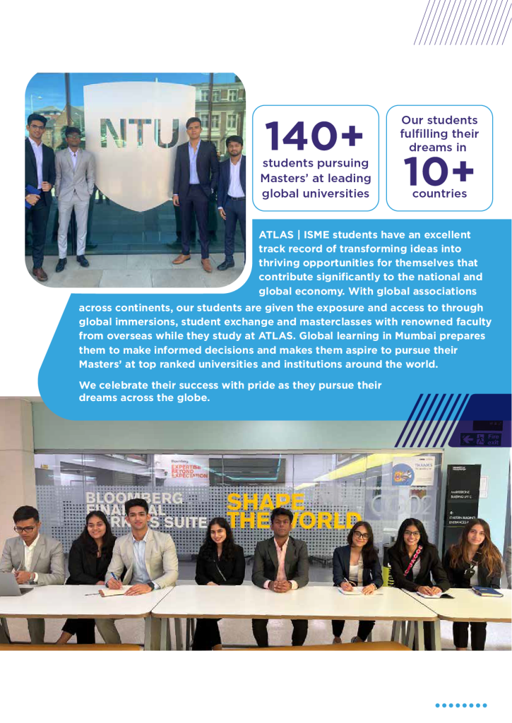 ISME Master’s Progression Program | ATLAS SkillTech University